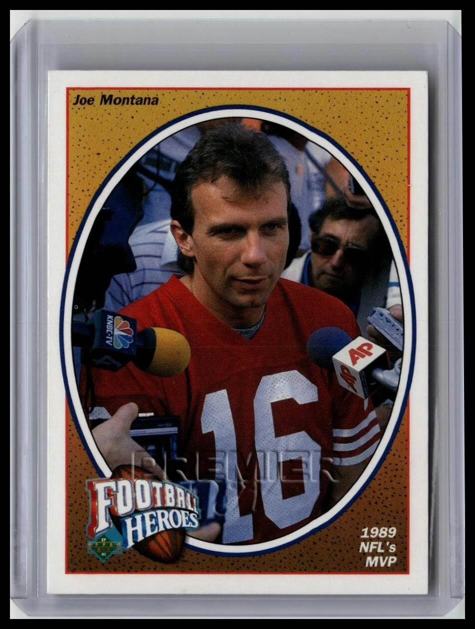 1991 Upper Deck #6 Joe Montana Football Heroes: Joe Montana - Premier OJV